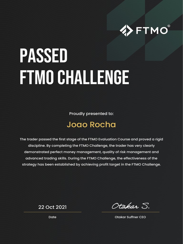Passed Ftmo Challenge | PDF
