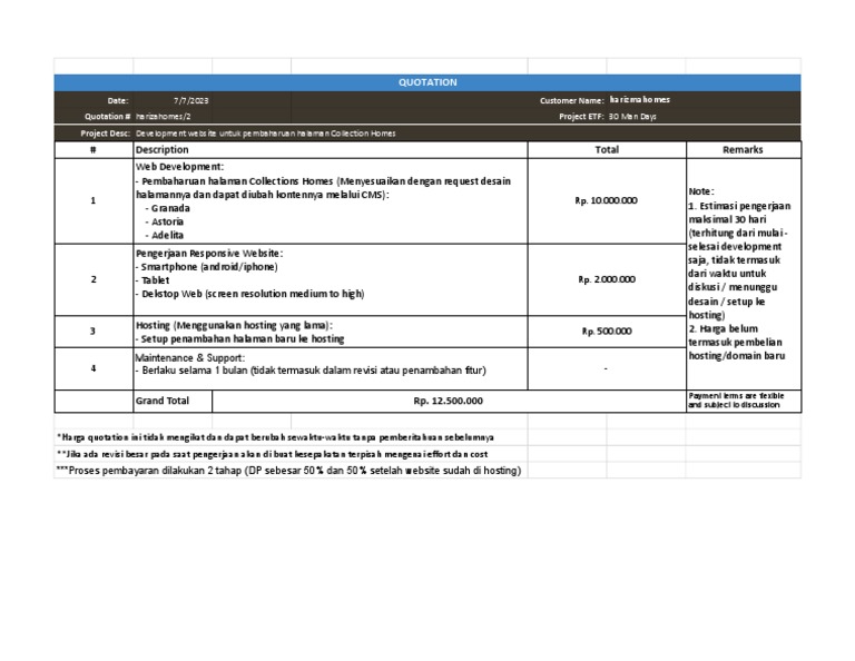 Contoh Quotation #2 | PDF