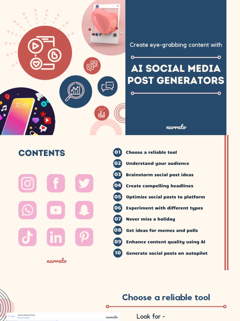 How To Use Ai Social Media Post Generators To Create Eye Grabbing Content Pdf 