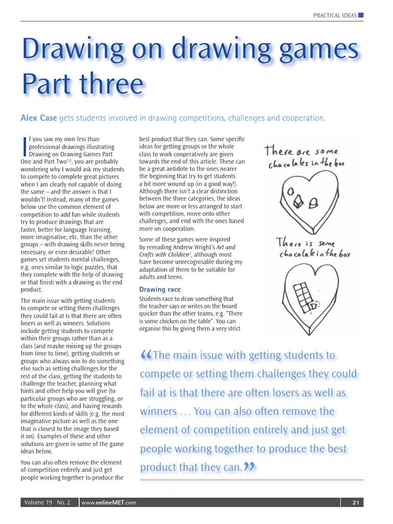 Drawing Games | Download Free PDF | Drawing | English Language