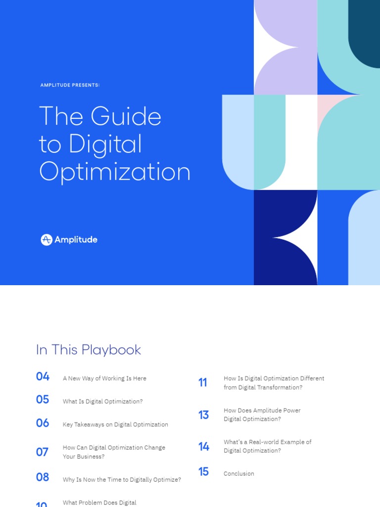 Amplitude Ultimate Guide To Digital Optimization Playbook 006 ...
