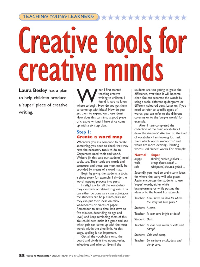 Helping Children Produce Creative Writing | PDF | Adverb | English Language