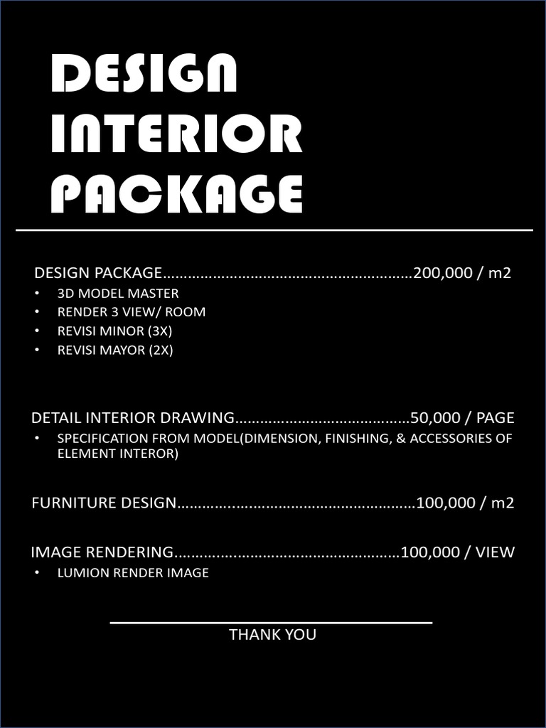 Design Interior Package | PDF