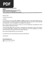 Letter. Feeding Program | PDF