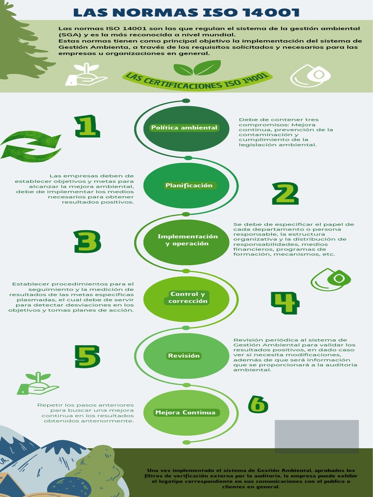 Infografia Las Normas Iso 14001 | PDF | Auditoría | Economias