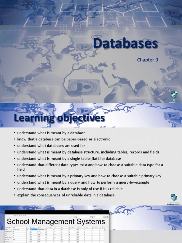 IGCSE Ch09 Databases Sec 4 | Download Free PDF | Sql | Databases