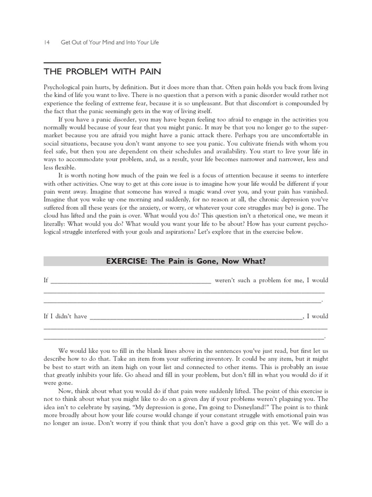 Worksheet 2 | PDF | Panic | Pain