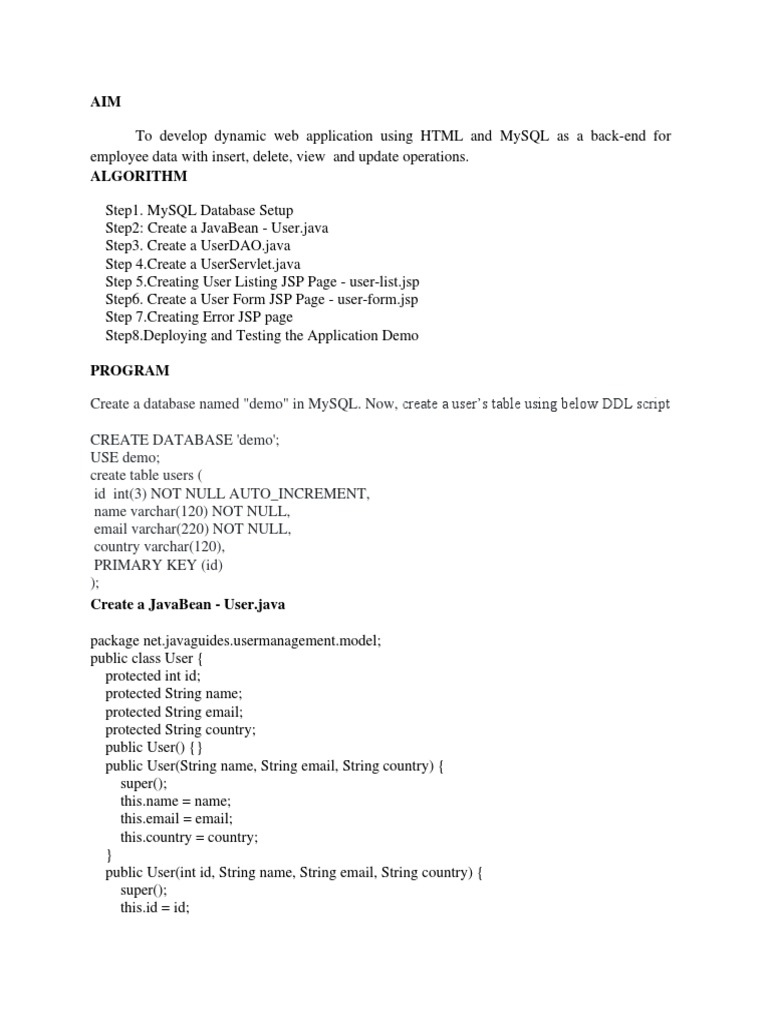 Exp 5 | PDF | Parameter (Computer Programming) | Databases