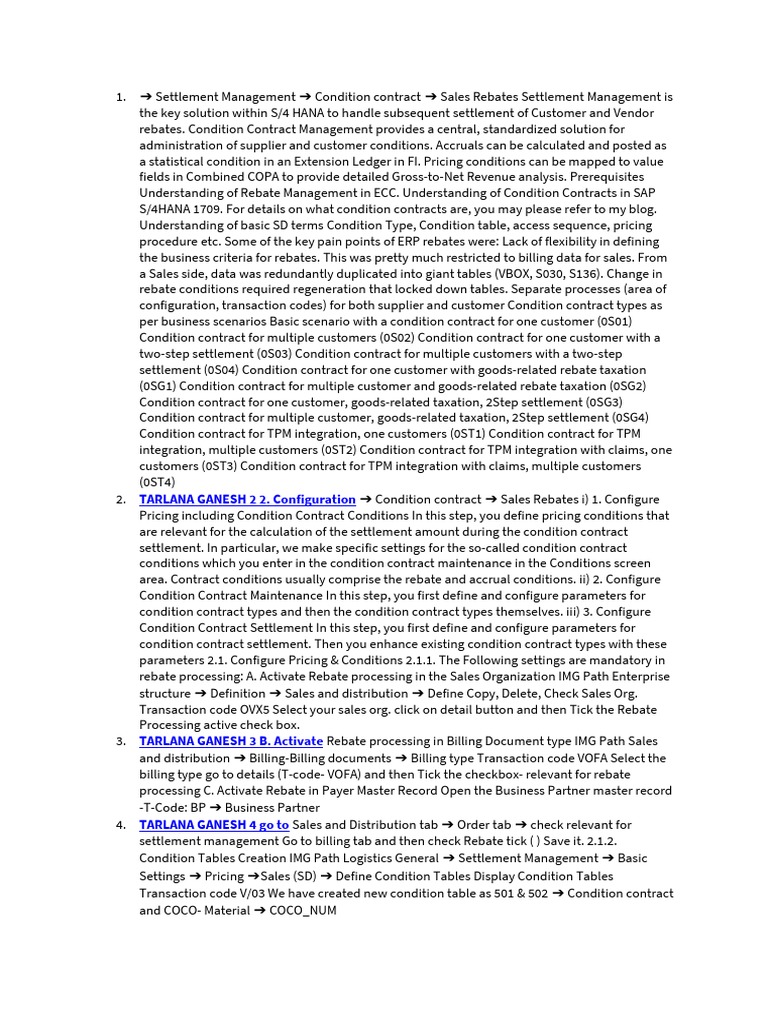 Settlement Management | PDF | Invoice | Rebate (Marketing)