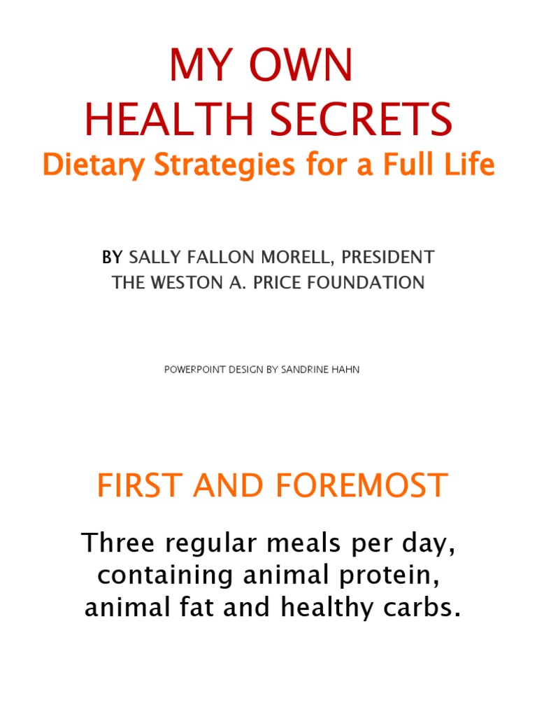 My Own Health Secrets | PDF