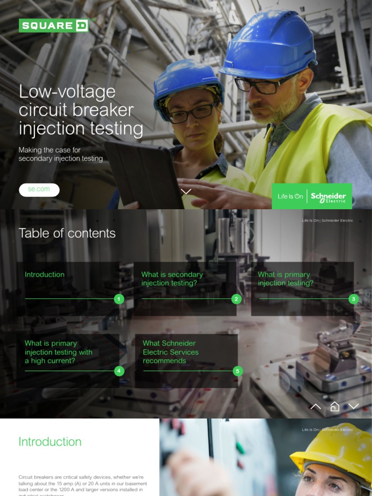 LV Circuit Breaker Injection Testing Secondary Primary 998-22062350US ...