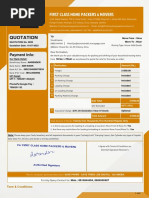Packers and Movers Quotation Format | PDF | Insurance | Services ...