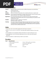 Effervescent Tablet Reaction Study | PDF | Experiment | Chemical Reactions