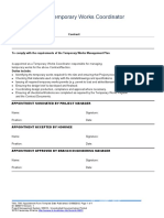Temporary Works Coordinator Appointment | PDF | Scaffolding | Crane ...