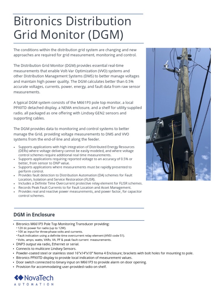 Bitronics Distribution Grid Monitor Datasheet 061223 1686593474 | PDF | Electric Power ...