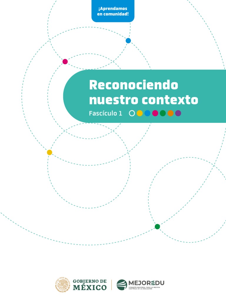 Reconociendo Nuestro Contexto - Fascículo 1 | PDF | Enseñando | Maestros