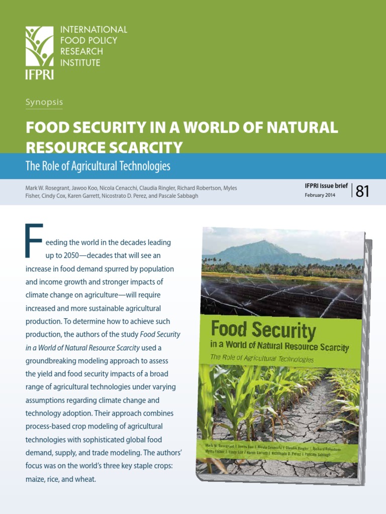 Food Security Models for 2050 | PDF | Home & Garden | Technology ...