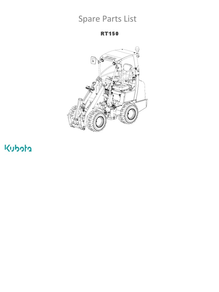 Pam Kubota RT150 | PDF | Engines | Screw