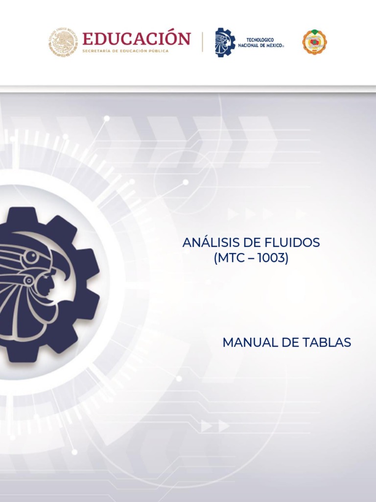 Manual de Tablas Mtc – 1003 | PDF | Presión | Viscosidad