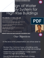 Design of Water Supply System-High Rise BLDG | PDF | Pump | Water ...