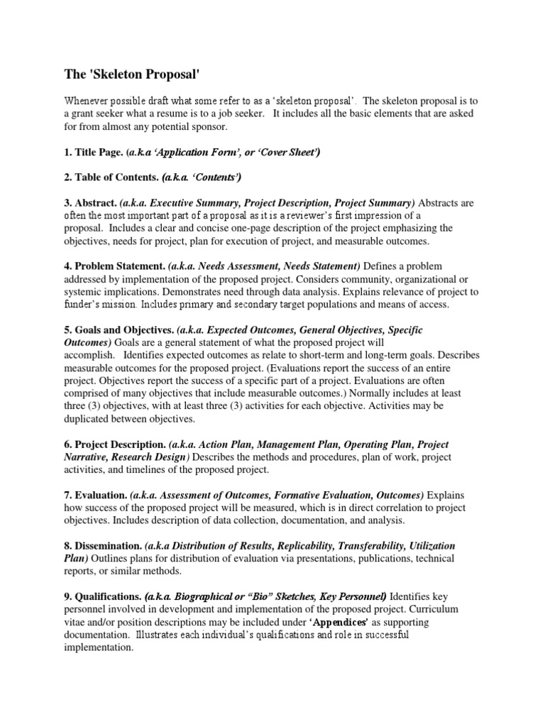 The Skeleton Proposal | Download Free PDF | Juvenile Delinquency | Crimes