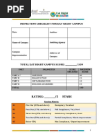 FSSAI CheckList | PDF | Food Safety | Hygiene