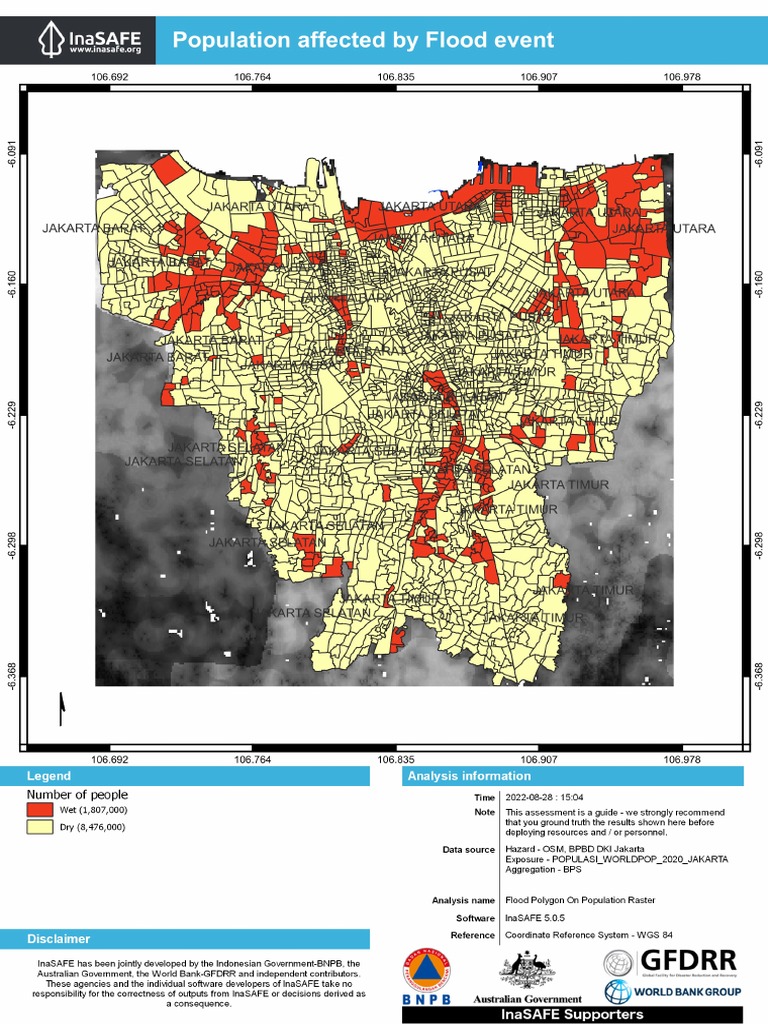 Inasafe Map Report Portrait | PDF