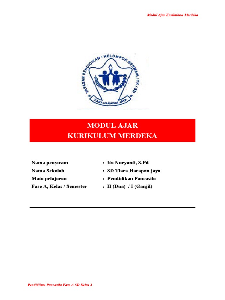 MODUL AJAR PPKN Kls 2 | PDF