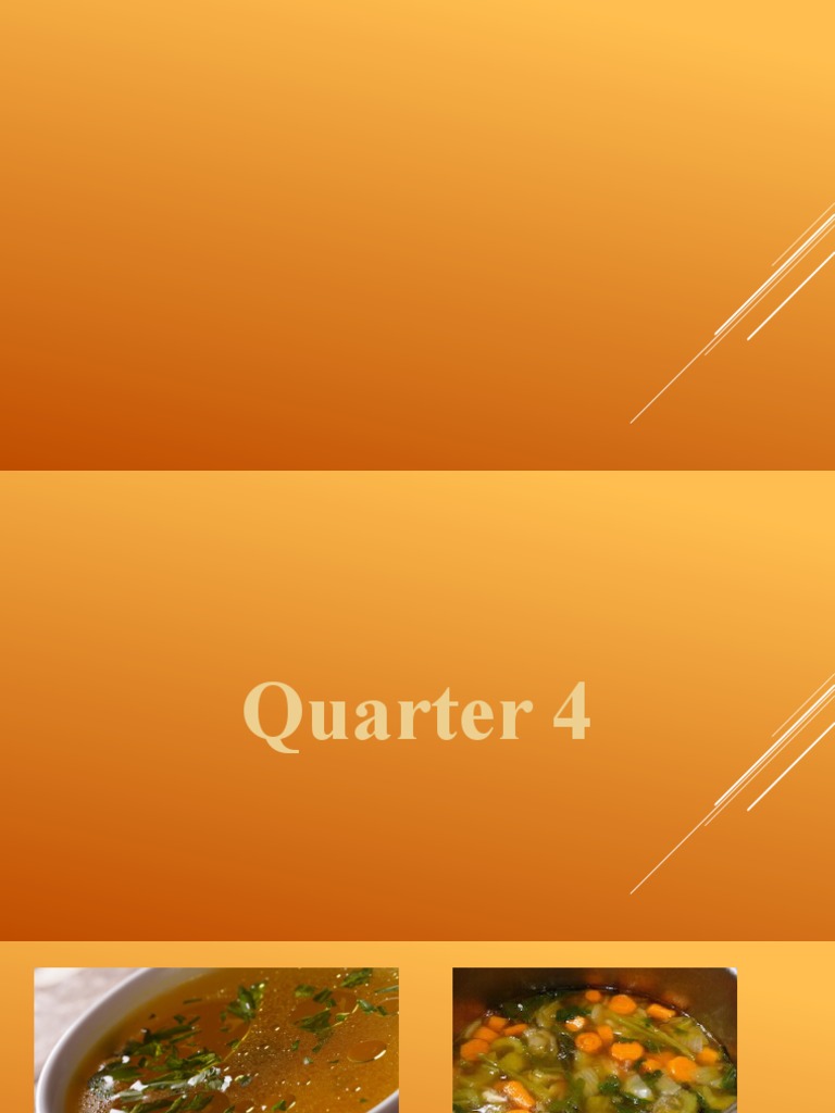 Tle10 Q4 Lesson 1.1 | PDF | Stock (Food) | Sauce