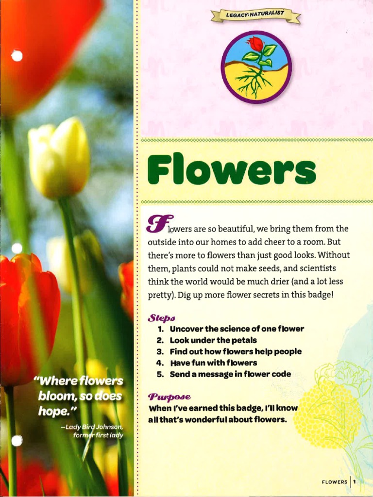 Junior Badge Flowers | PDF