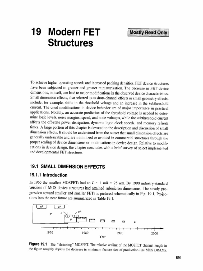 Chaper19 Modern FET Structures | PDF