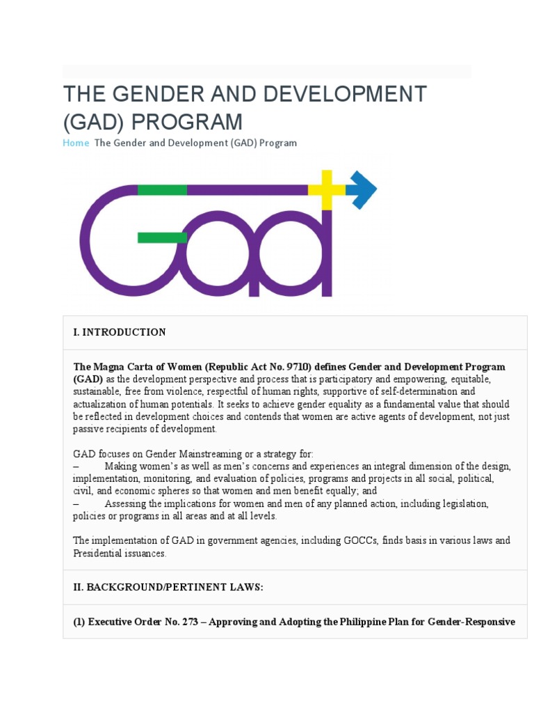 The Gender and Development | PDF | Gender And Development | Gender ...