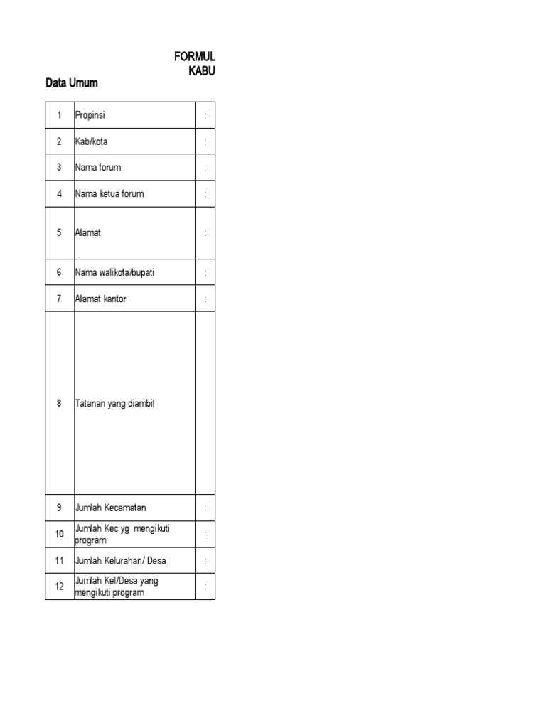 Form Verifikasi KKS TH 2019 Untuk Ke Daerah (Form 1a Dan 1b) Final 1239 ...