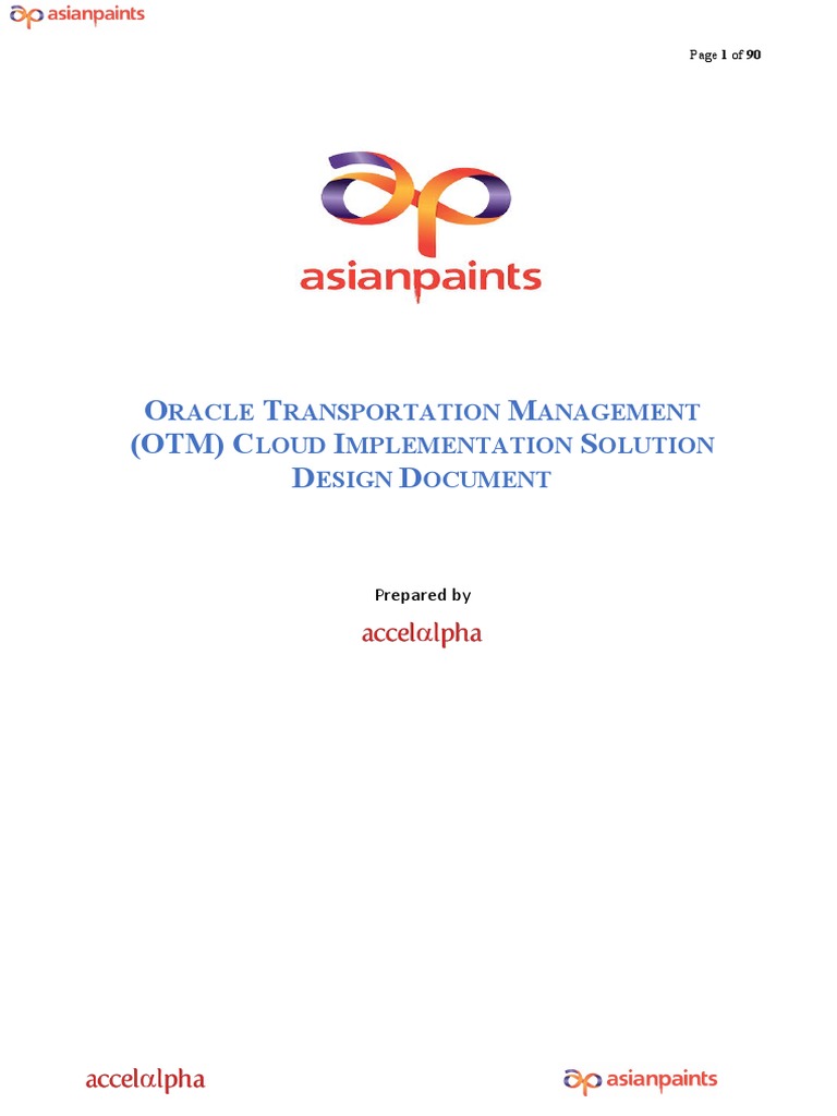 Asian Paints Solution Design Document VS2 | PDF | Warehouse | Computing