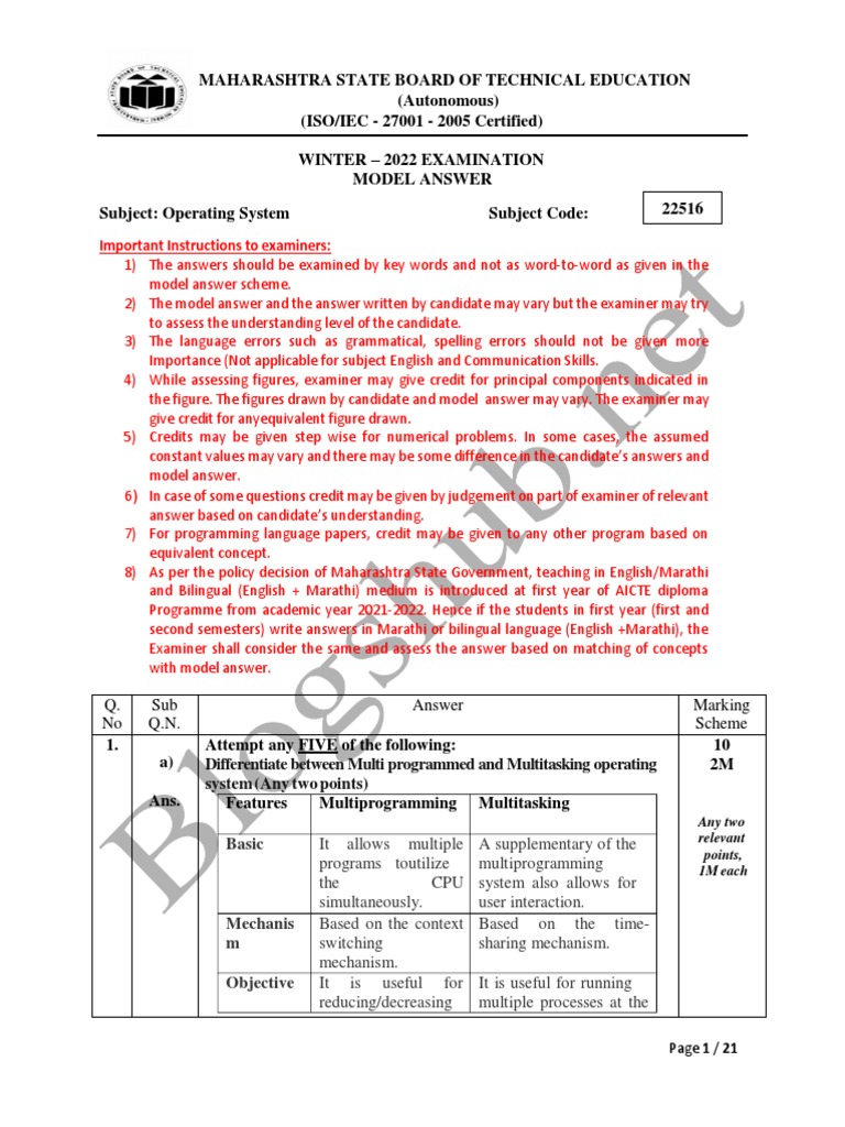 W 22 Operating-System | PDF | Process (Computing) | Computer Data Storage