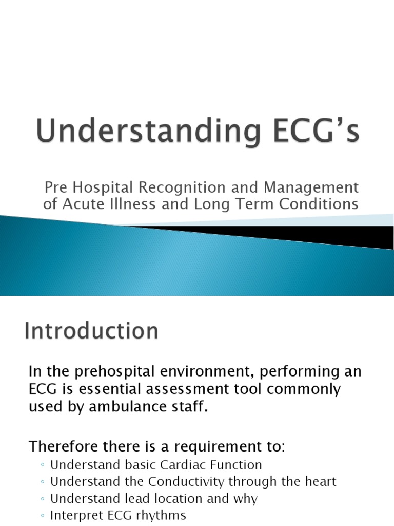 Understanding ECG's Paramedic | PDF