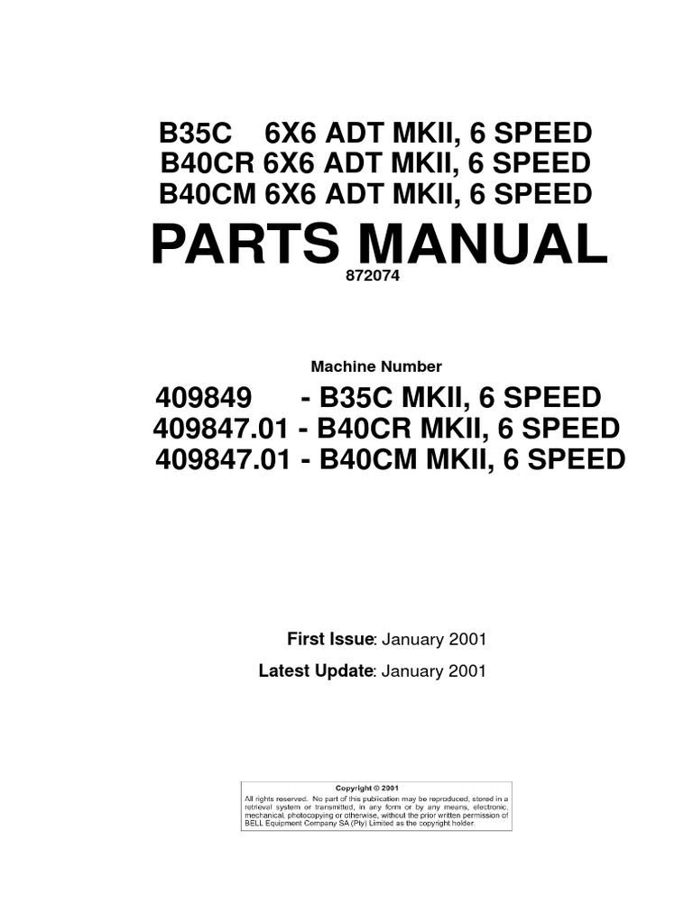 PM B35C B40CR B40CM 6 Speed Mkii | PDF | Valve | Pascal (Unit)