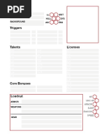 Vampire Revised Quickstart Sheet | PDF
