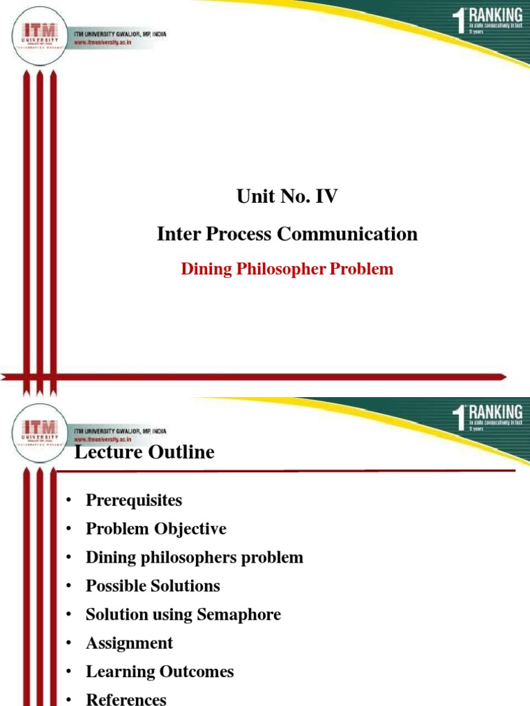 Lecture 41 - Dining Philosophers Problem | PDF | Distributed Computing | Concurrency (Computer ...