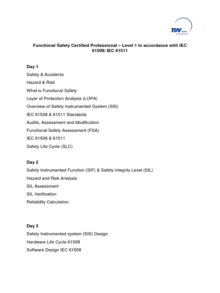 Funcational Safety IEC61508 511 - 055756 | PDF | Business