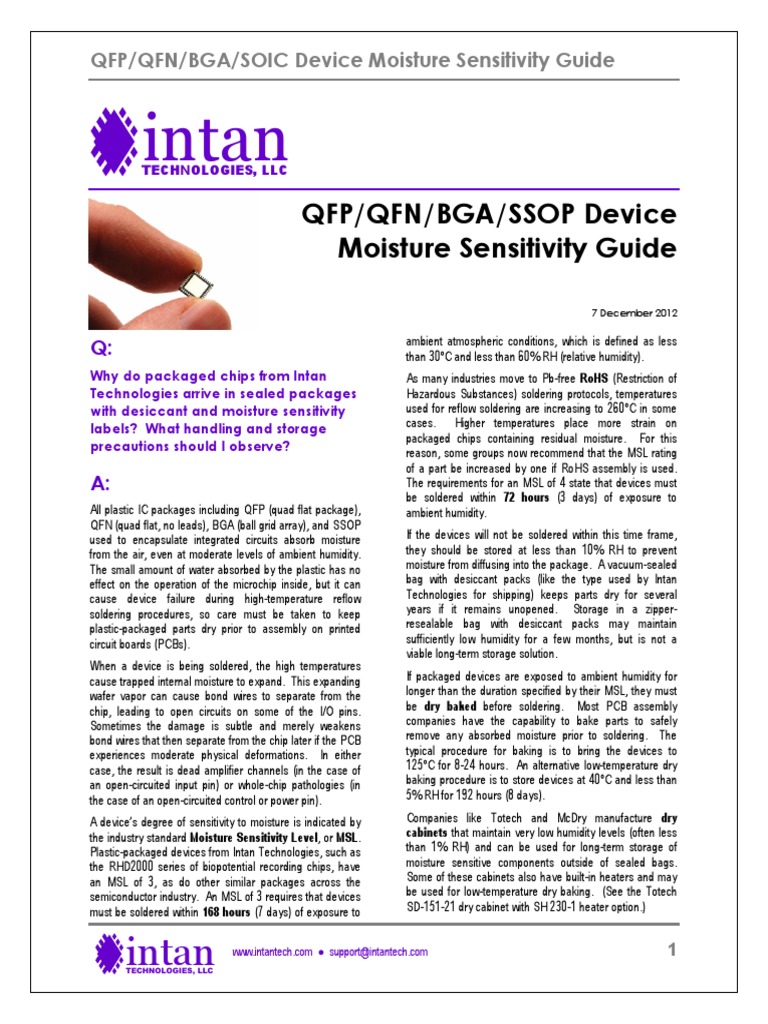 Intan Moisture Sensitive Device Guide | PDF | Printed Circuit Board ...