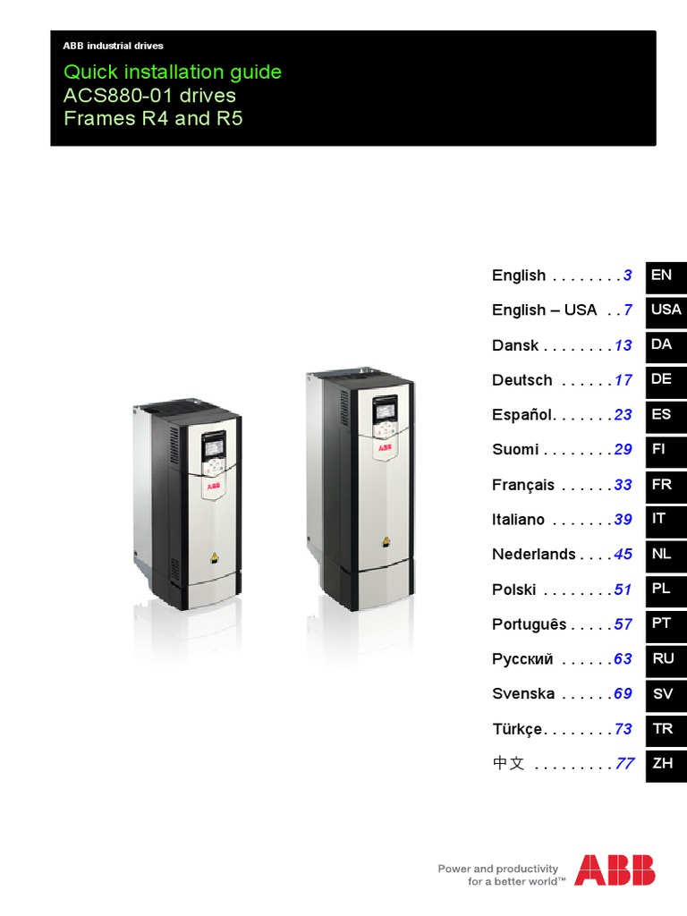 Acs 880 Guia Rapida | PDF | Insulator (Electricity) | Electrical Resistance And Conductance