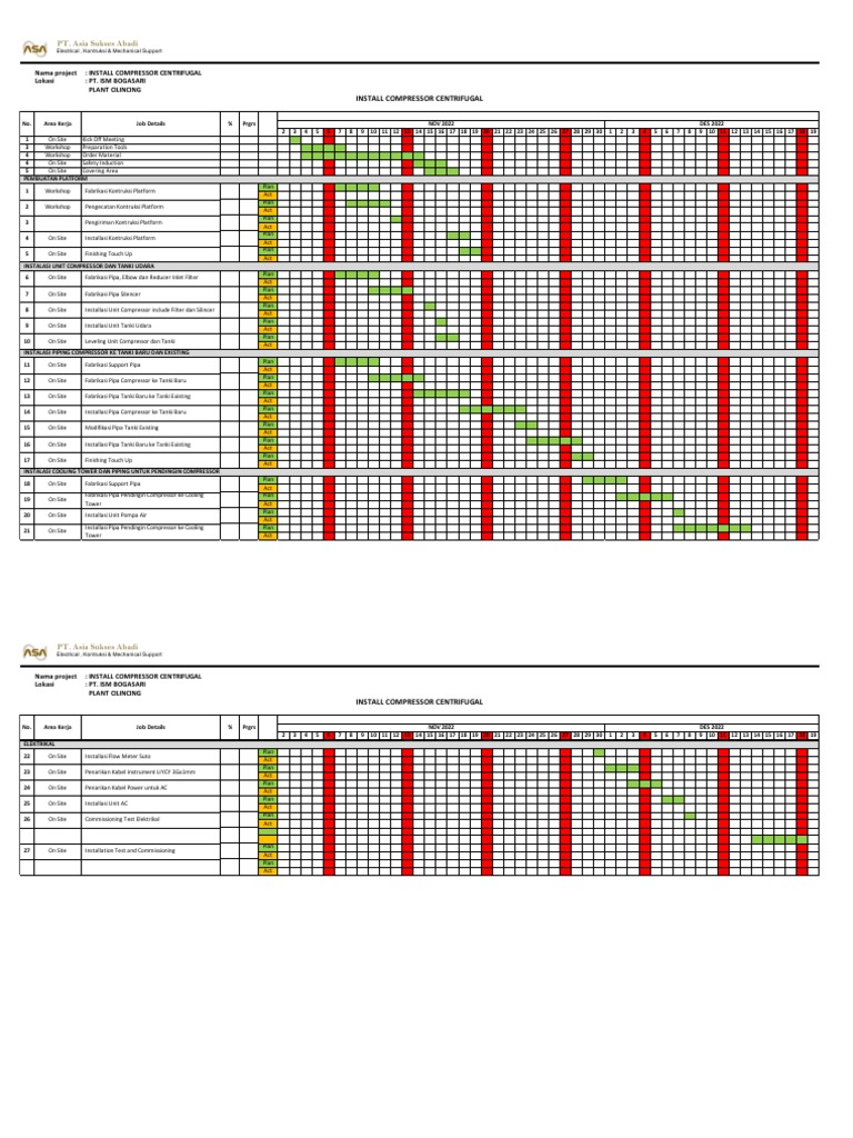 Schedule Install Compressor Centrifugal | Download Free PDF ...