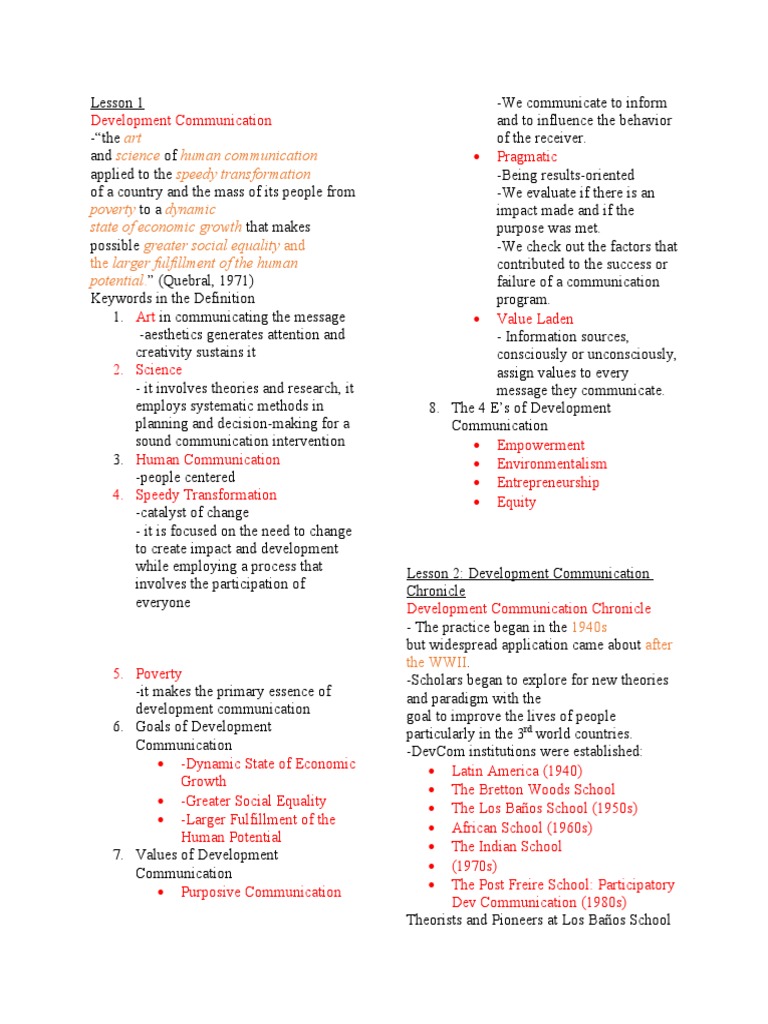 DevComm Midterm Reviewer | PDF | Entrepreneurship | Economies