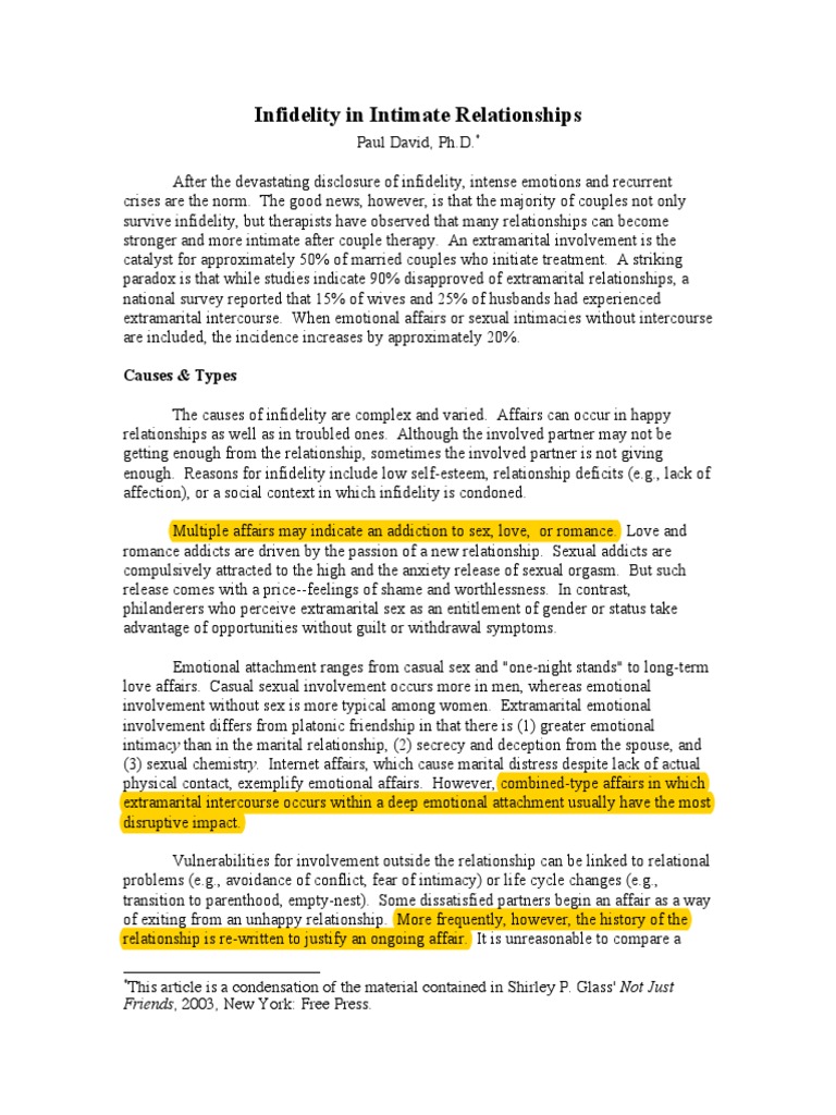 Infidelity: Causes, Impact, Recovery | PDF | Infidelity | Affair