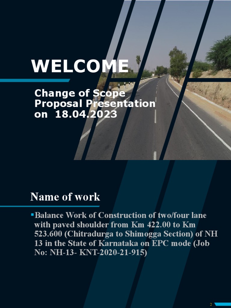 17-4-23 PPT NH - 13 | PDF | Road | Infrastructure