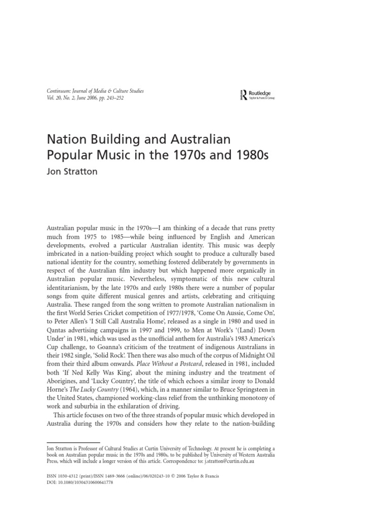 Stratton | PDF | Rock Music | Australia