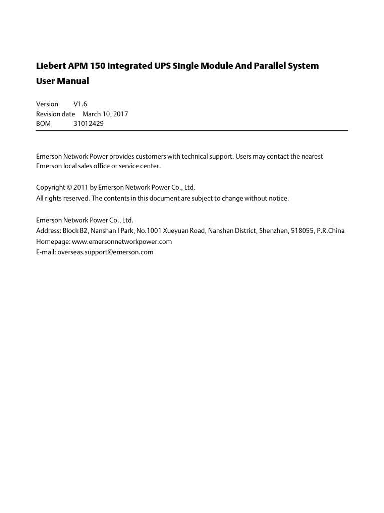 APM 150kva | PDF | Power Inverter | Rectifier