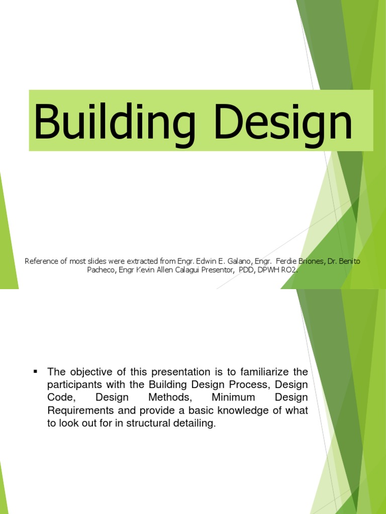 Design of Building Presentation | PDF