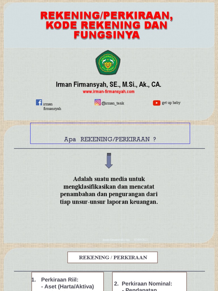 Rekening, Akun | PDF